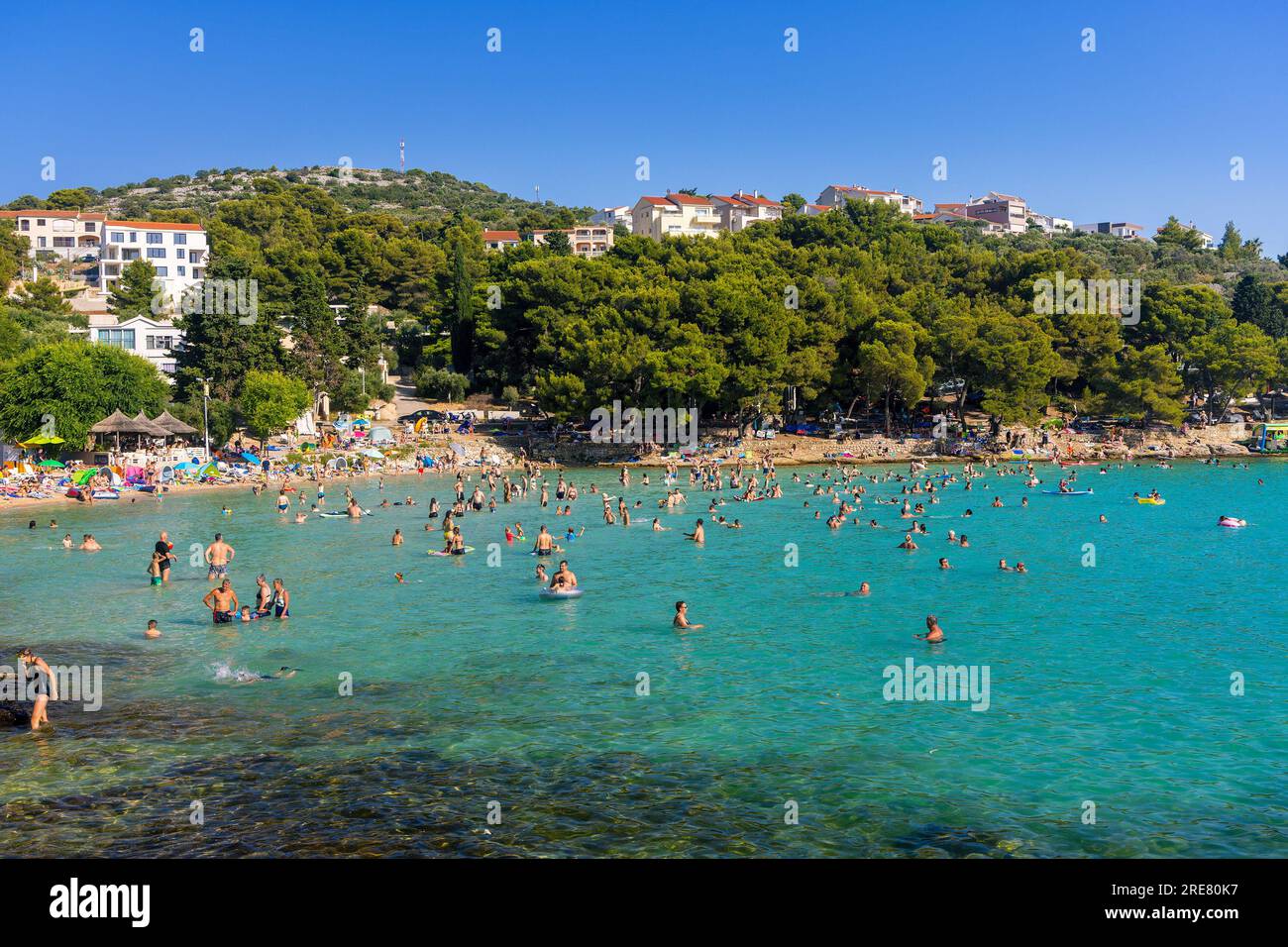 Slanica Beach on Murter Island, Croatia Stock Photo - Alamy