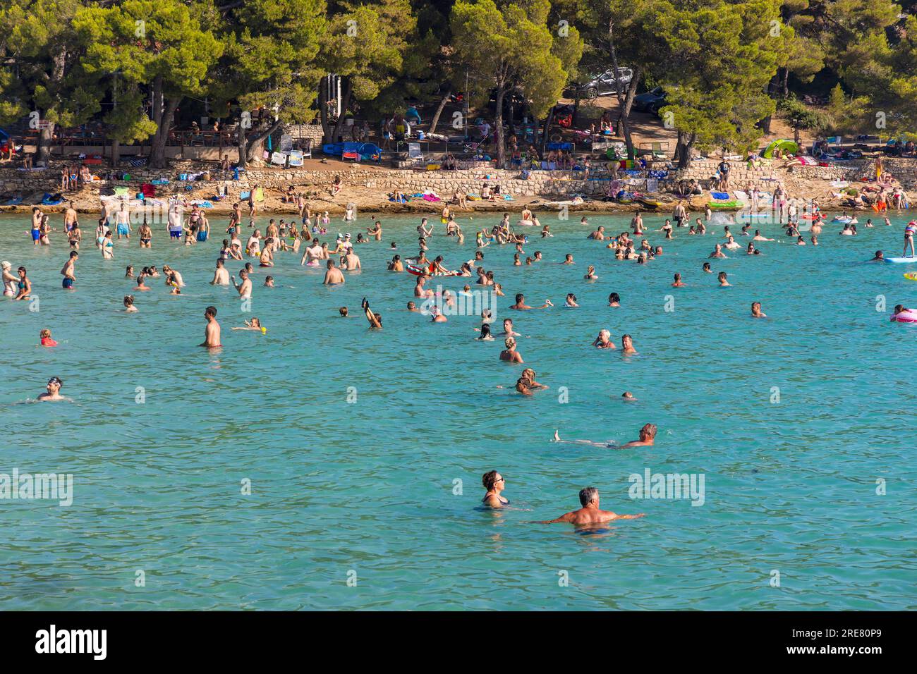 Slanica Beach on Murter Island, Croatia Stock Photo - Alamy