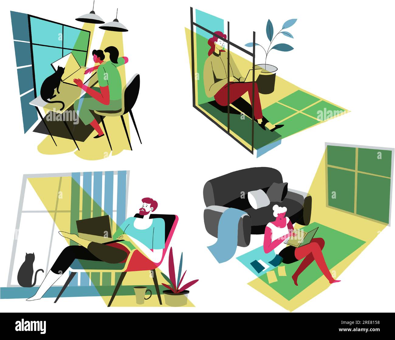 Completing work Stock Vector Images - Alamy