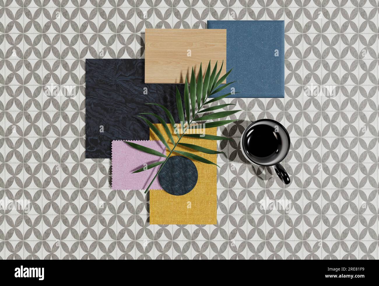 Interior design mood board hi-res stock photography and images - Alamy