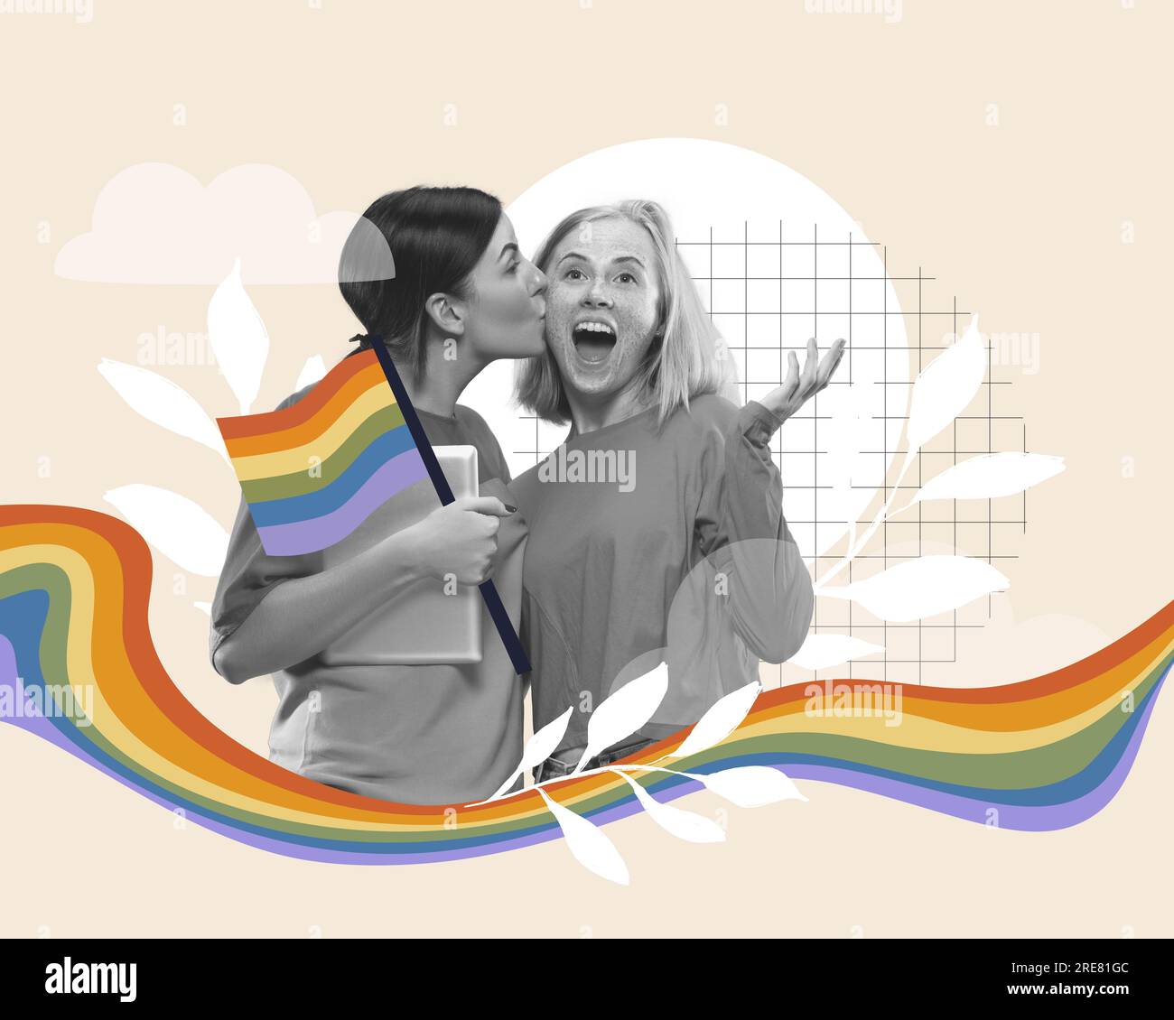 Pride rainbow banner supporting lgbtq hi-res stock photography and ...