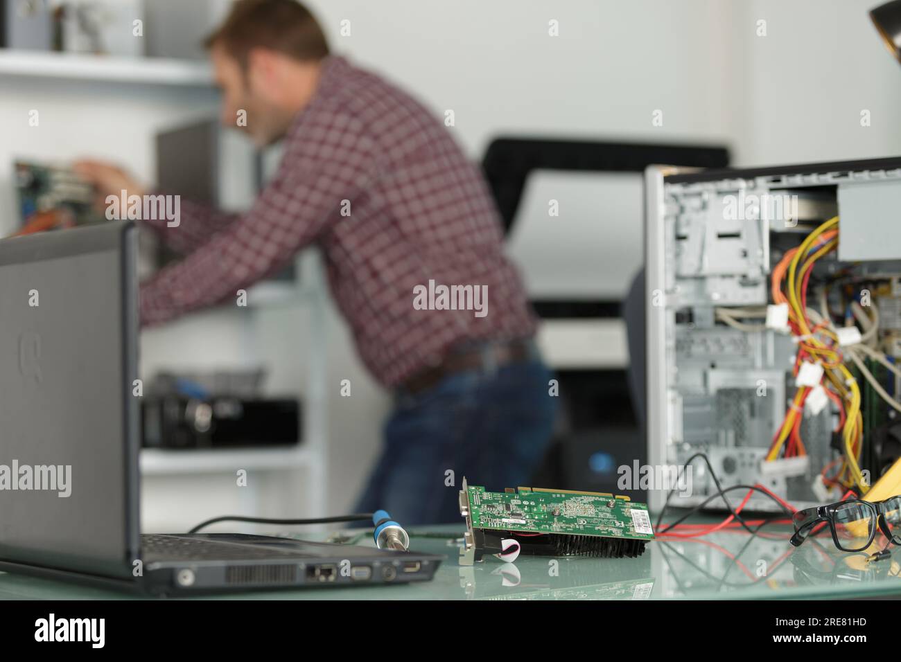 picture of opened cpu Stock Photo - Alamy