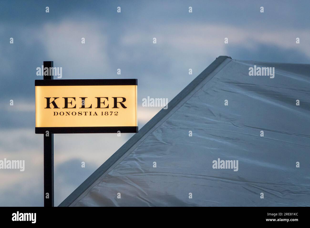 Poster of the Keler beer brand in the Jazzaldia of Donostia-San ...