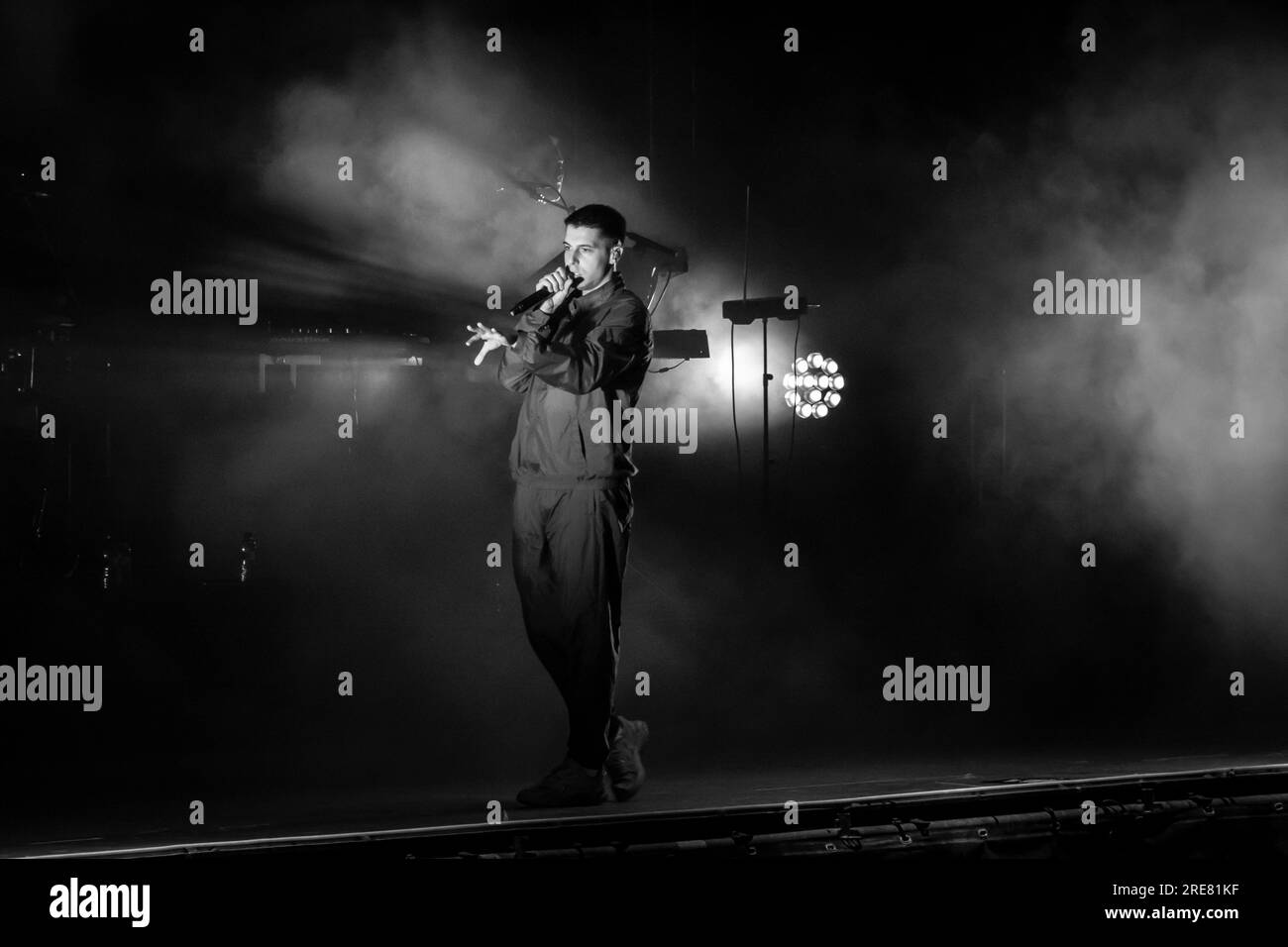 The music group Zetak performing in a concert in Donostia-san Sebastian ...
