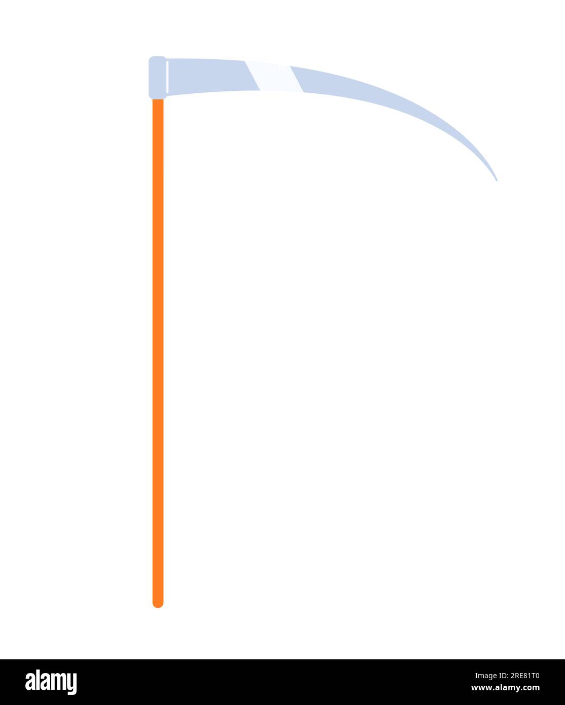 Grim Reaper scythe semi flat colour vector object Stock Vector Image ...