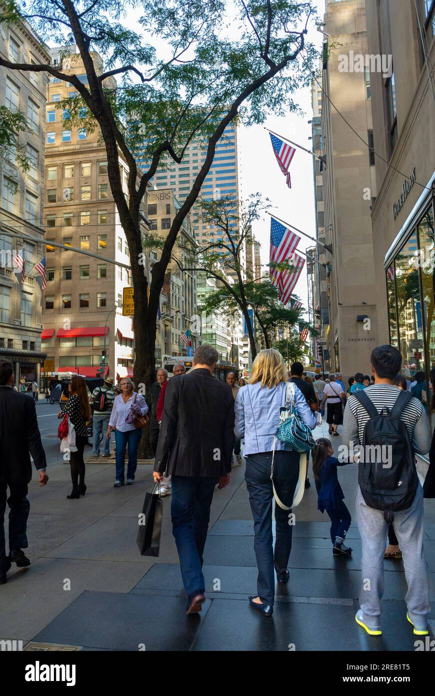 New York City, NY, USA, Street Scenes, Fifth Avenue, Large Crowd People ...