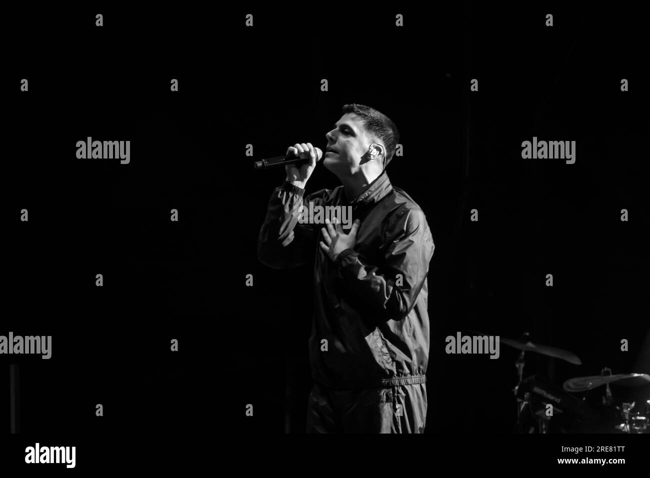 The music group Zetak performing in a concert in Donostia-san Sebastian ...