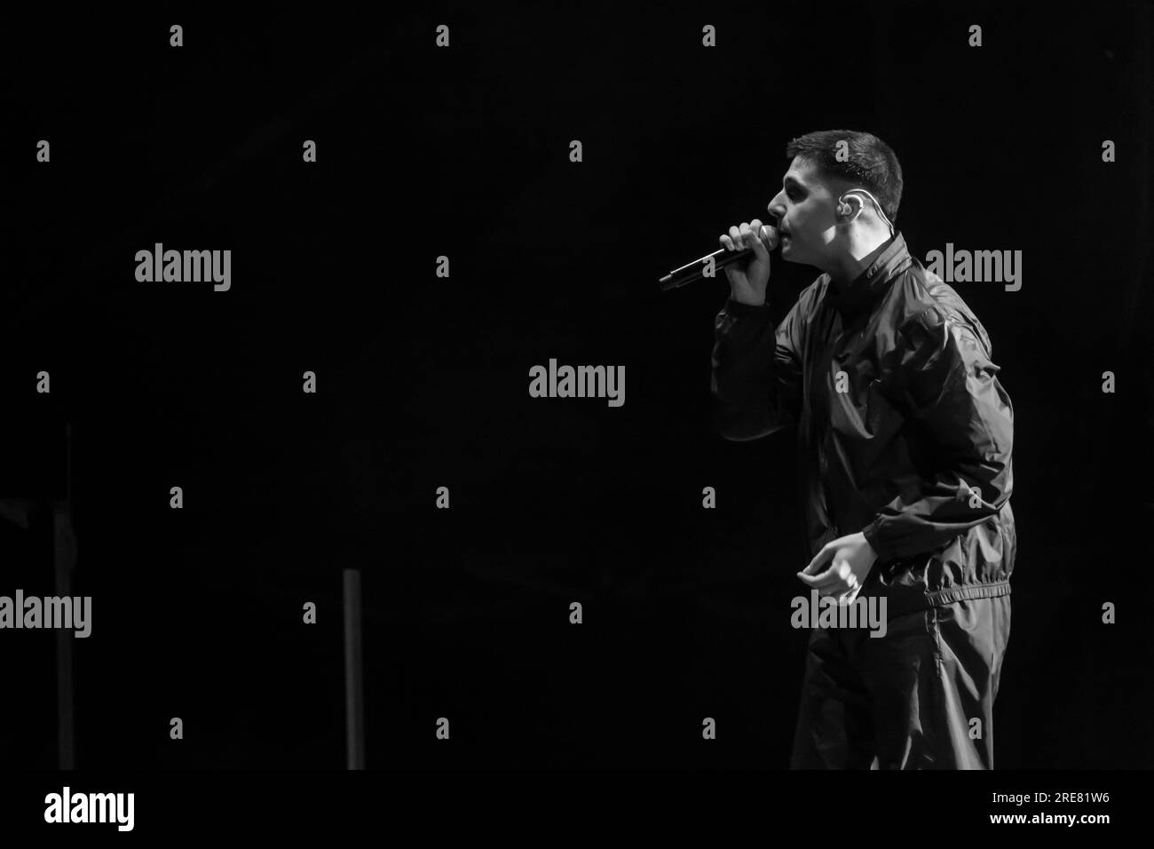 The music group Zetak performing in a concert in Donostia-san Sebastian ...