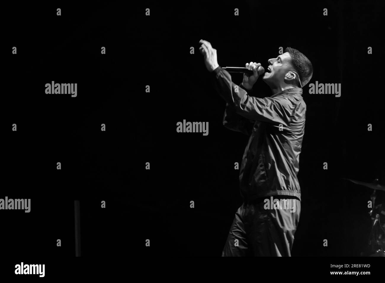 The music group Zetak performing in a concert in Donostia-san Sebastian ...