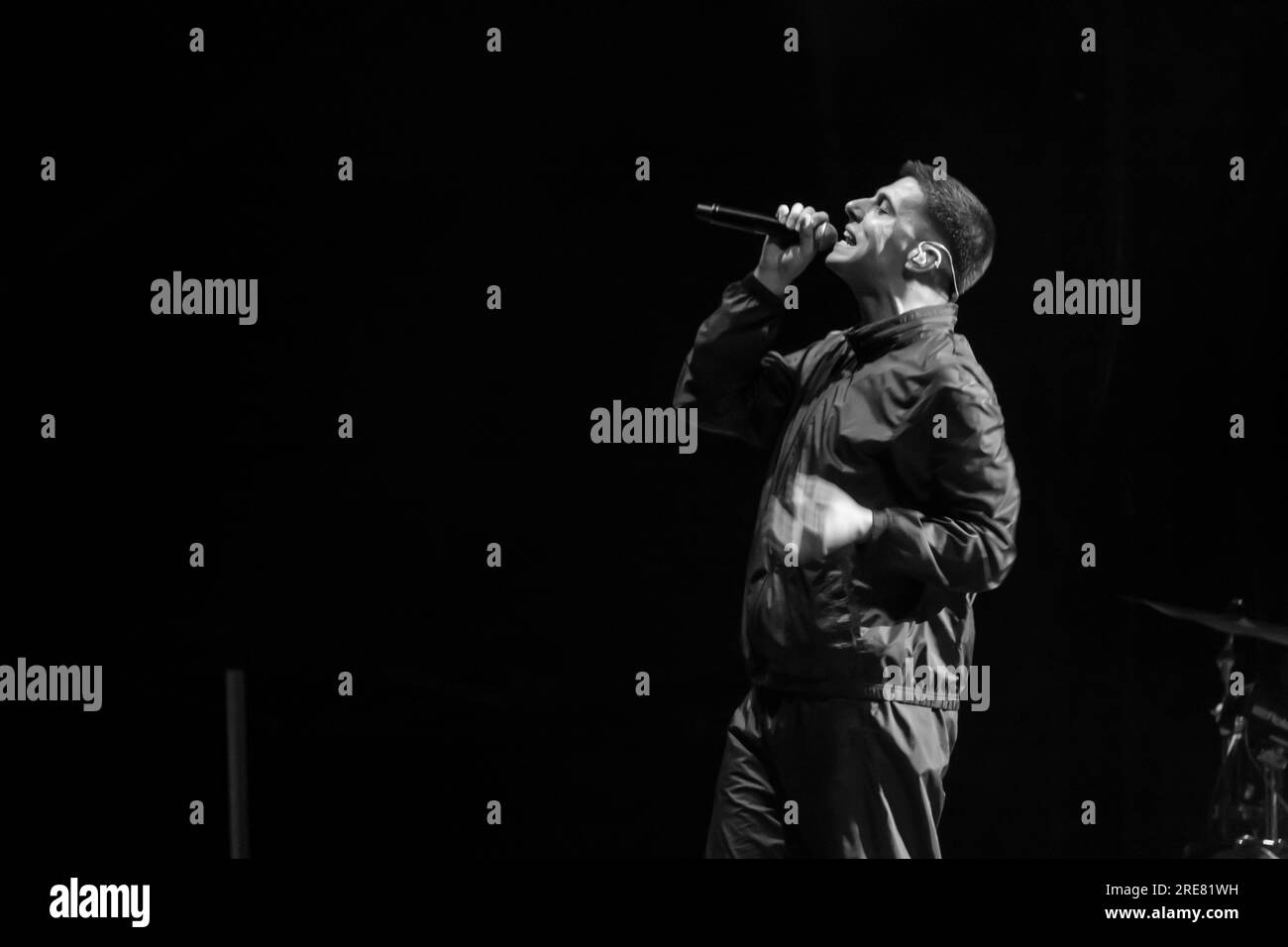 The music group Zetak performing in a concert in Donostia-san Sebastian ...