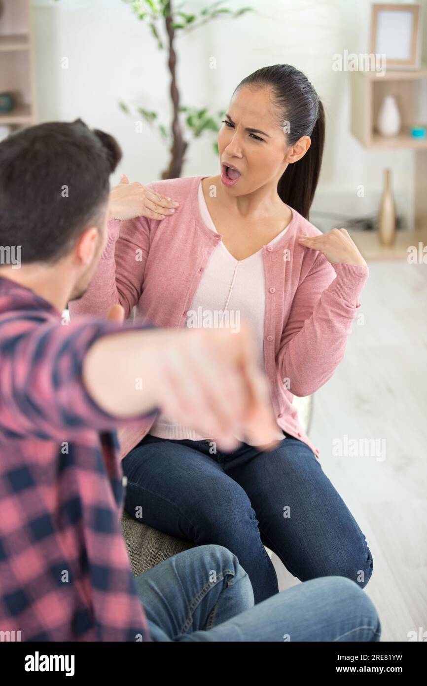 Angry Couple Fighting