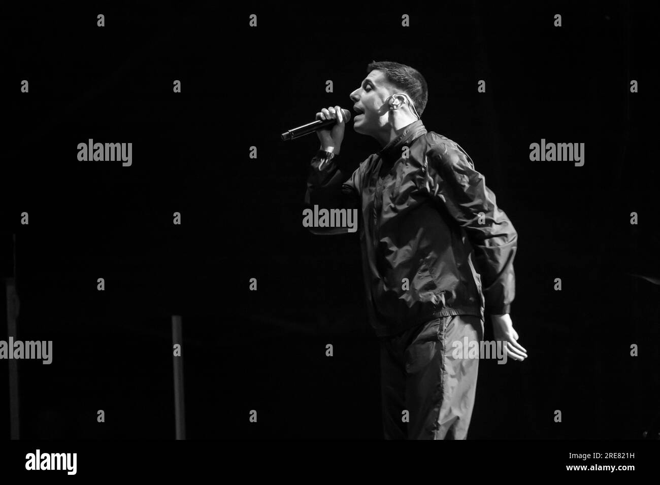 The music group Zetak performing in a concert in Donostia-san Sebastian ...
