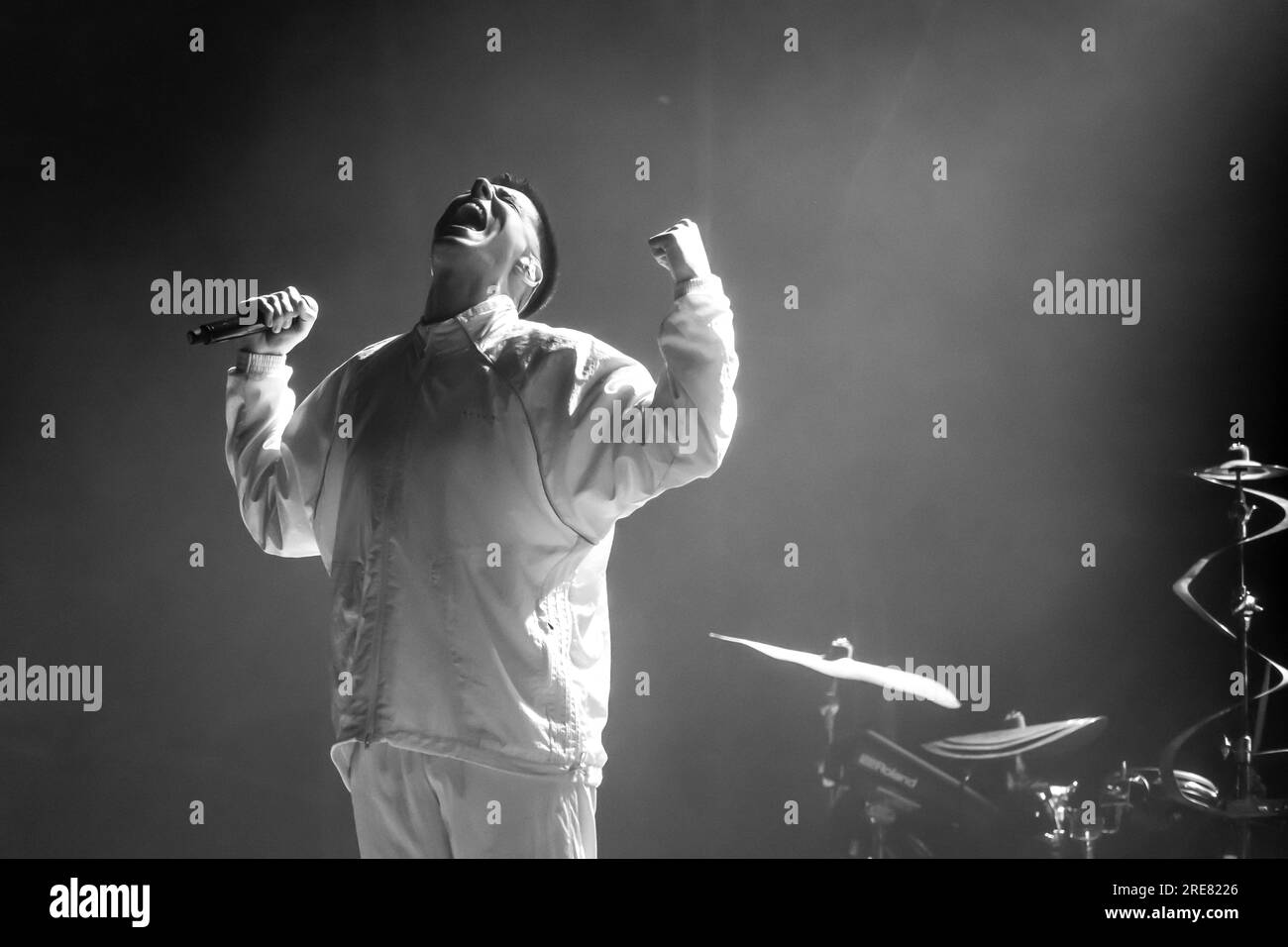 The music group Zetak performing in a concert in Donostia-san Sebastian ...