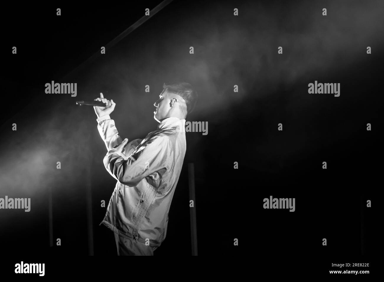 The music group Zetak performing in a concert in Donostia-san Sebastian ...