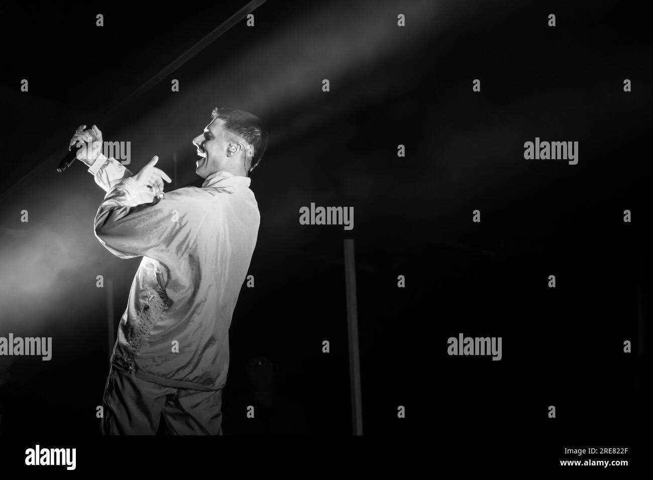 The music group Zetak performing in a concert in Donostia-san Sebastian ...