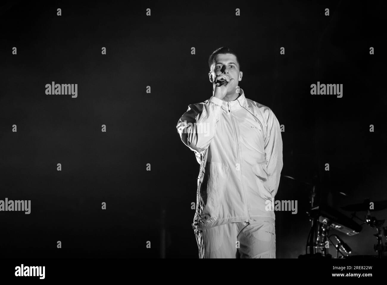 The music group Zetak performing in a concert in Donostia-san Sebastian ...