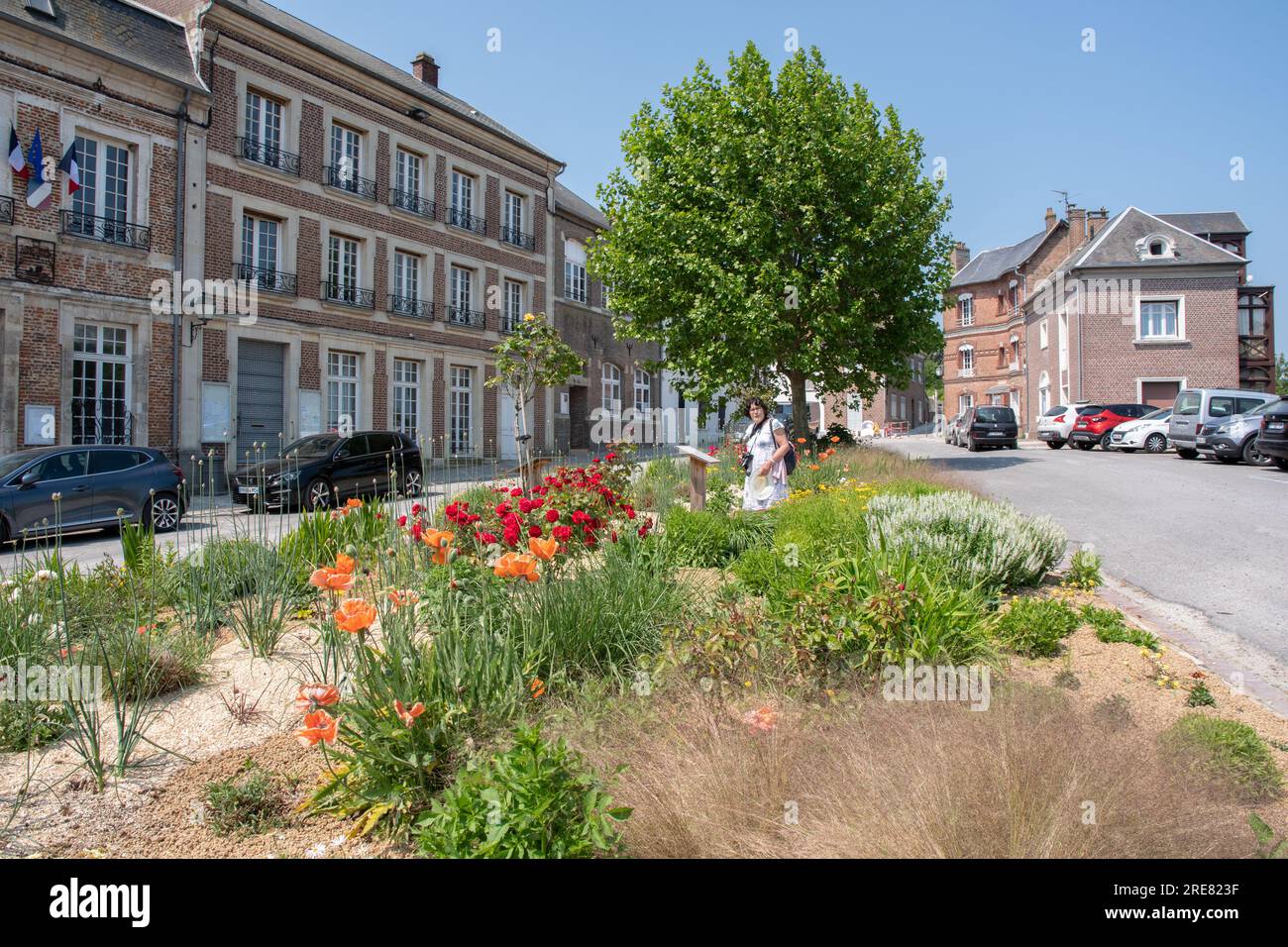 Place St Martin, St Valery sur Somme Stock Photo - Alamy
