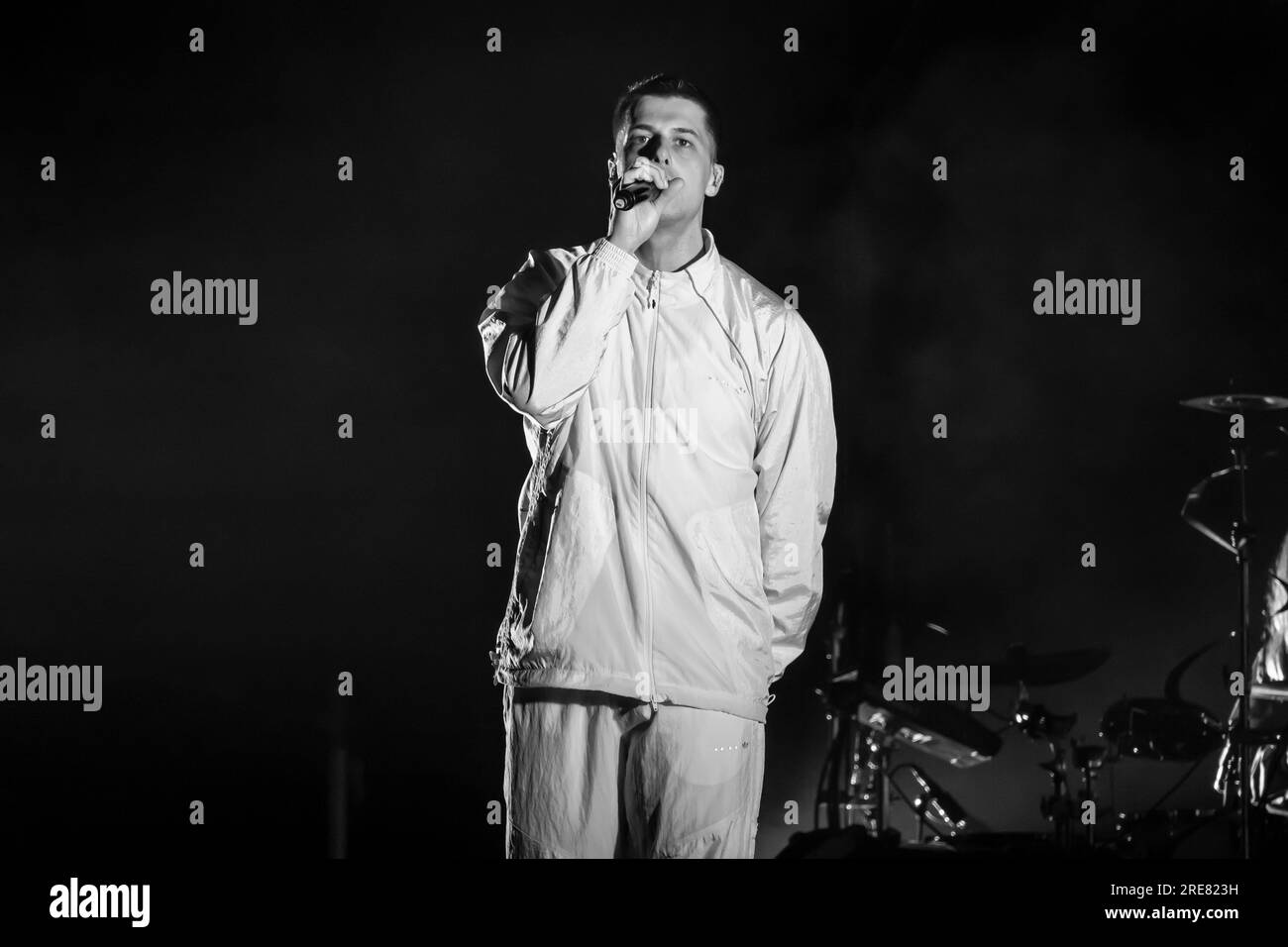 The music group Zetak performing in a concert in Donostia-san Sebastian ...