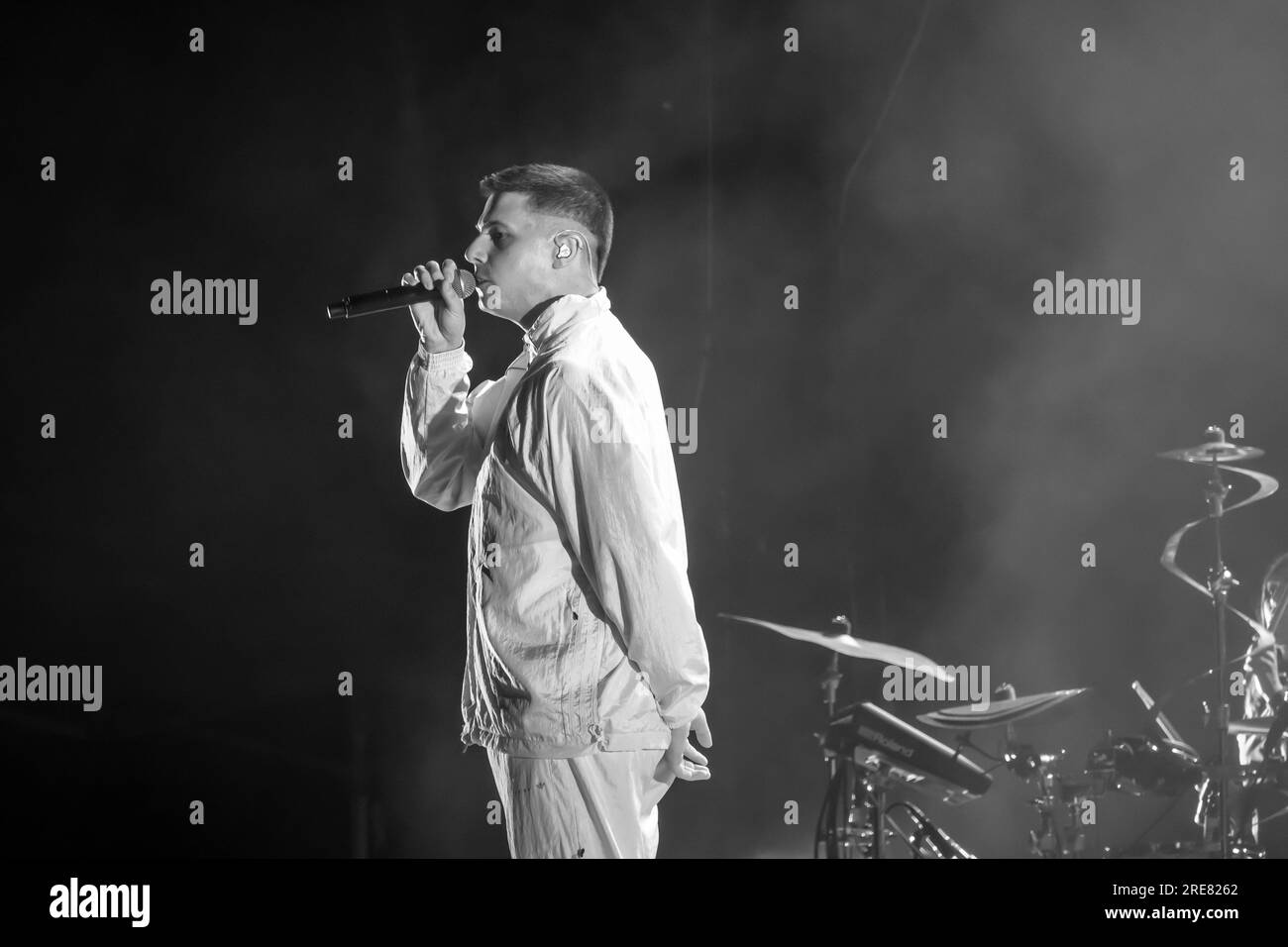 The music group Zetak performing in a concert in Donostia-san Sebastian ...