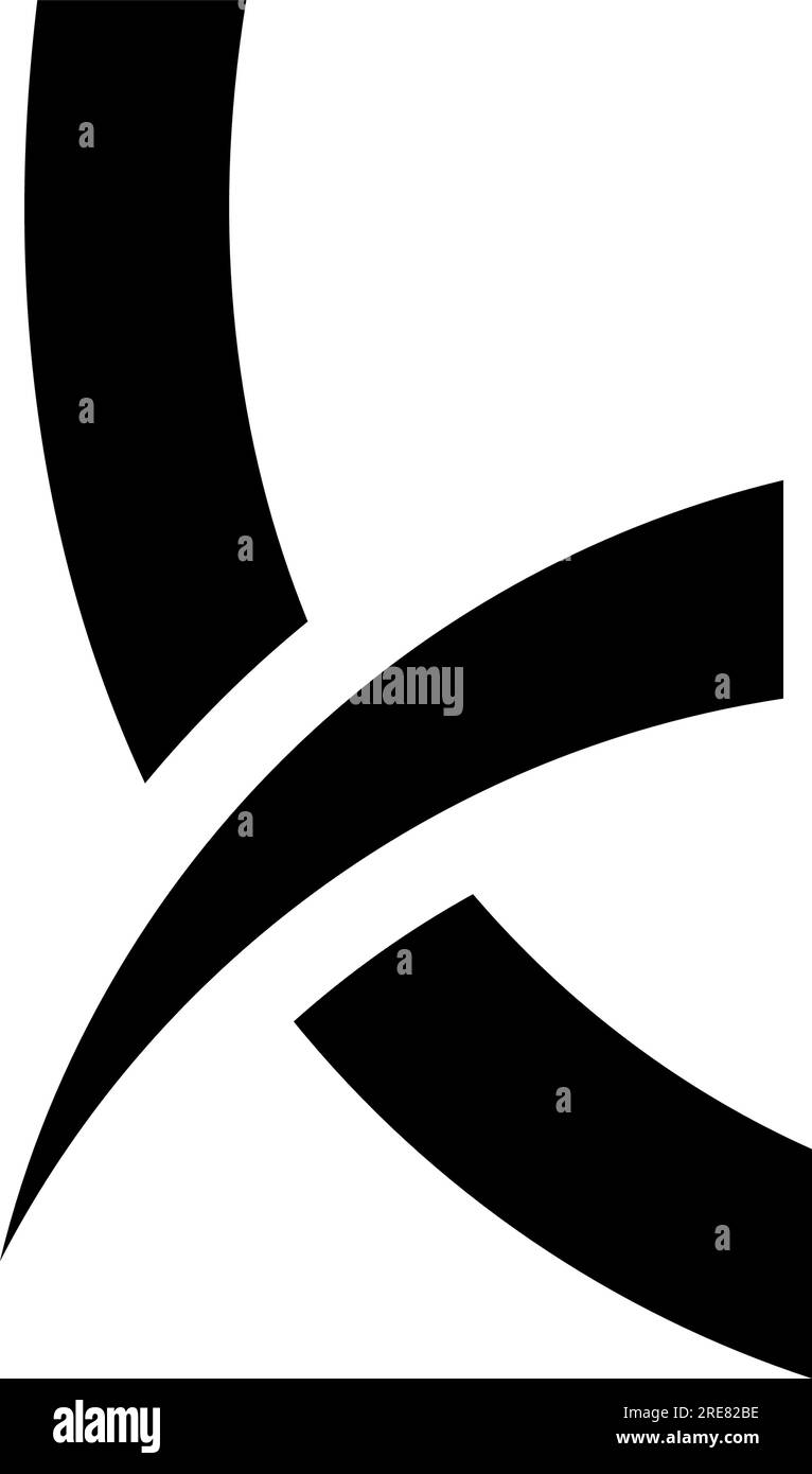 Black Spiky Lowercase Letter K Icon on a White Background Stock Vector ...