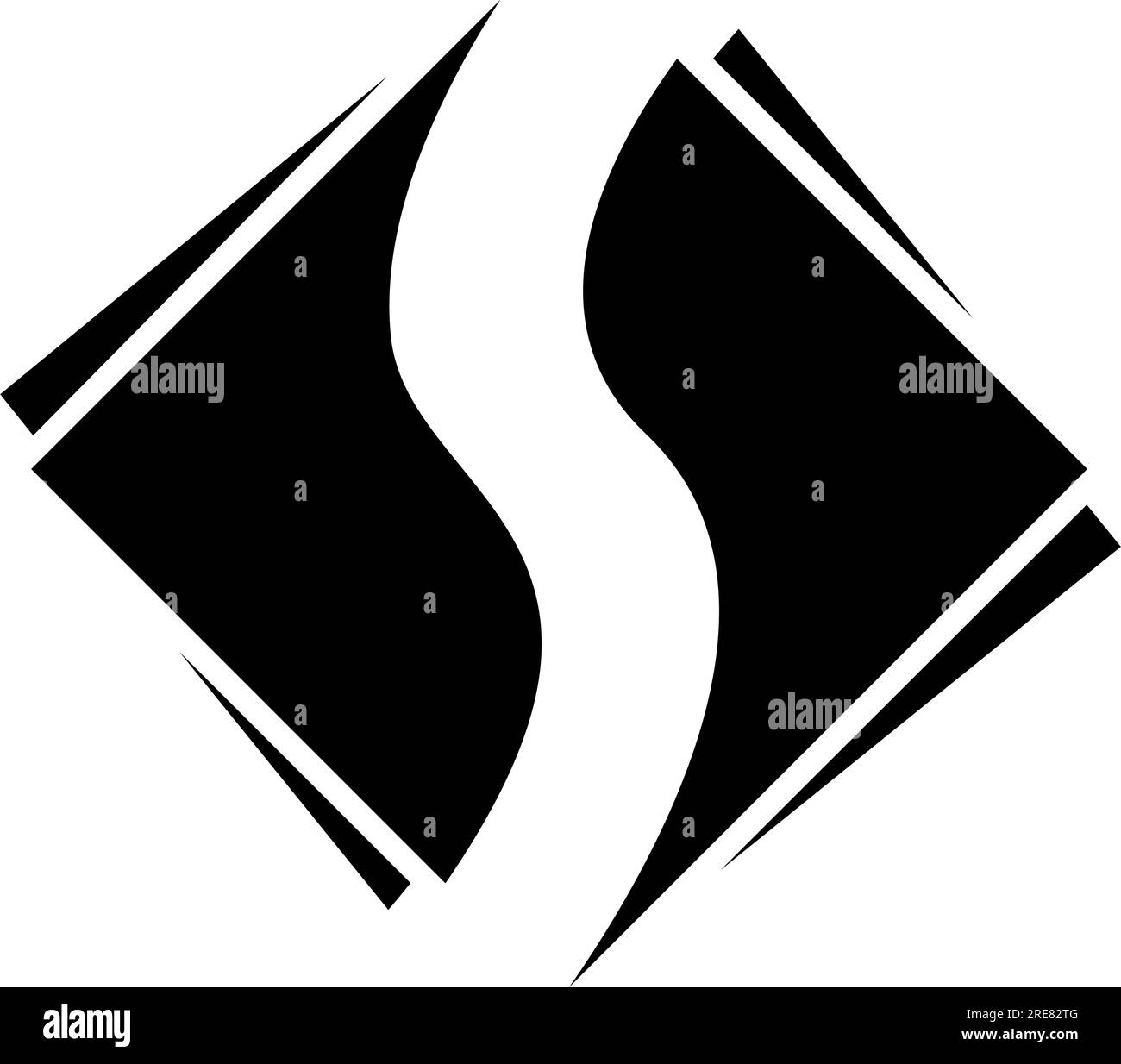S s diamond logo Black and White Stock Photos & Images - Alamy