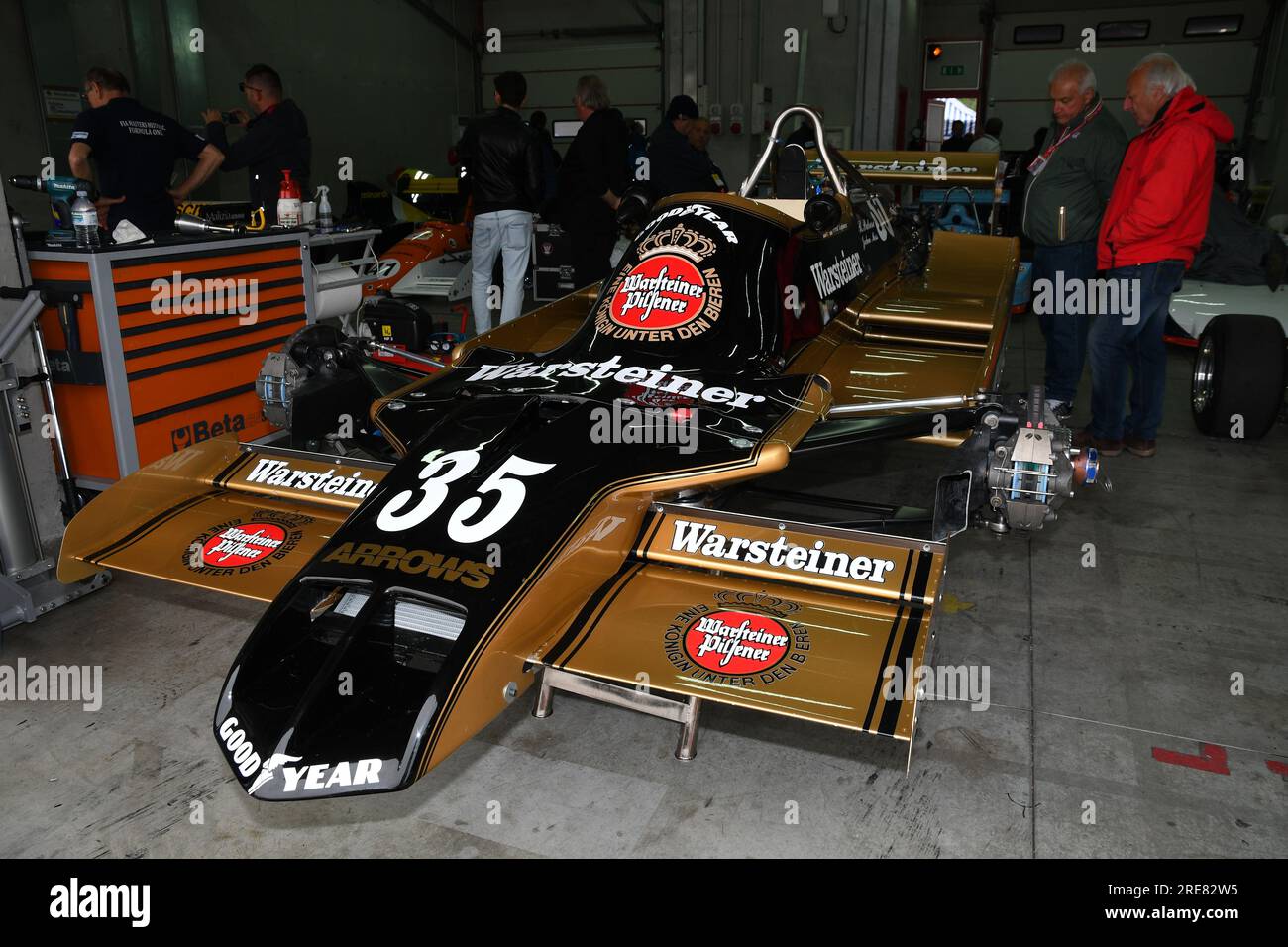 Imola, IT, May, 2017: Detail of Historic Arrows F1 Model A1B 1979 ex Riccardo Patrese during ...