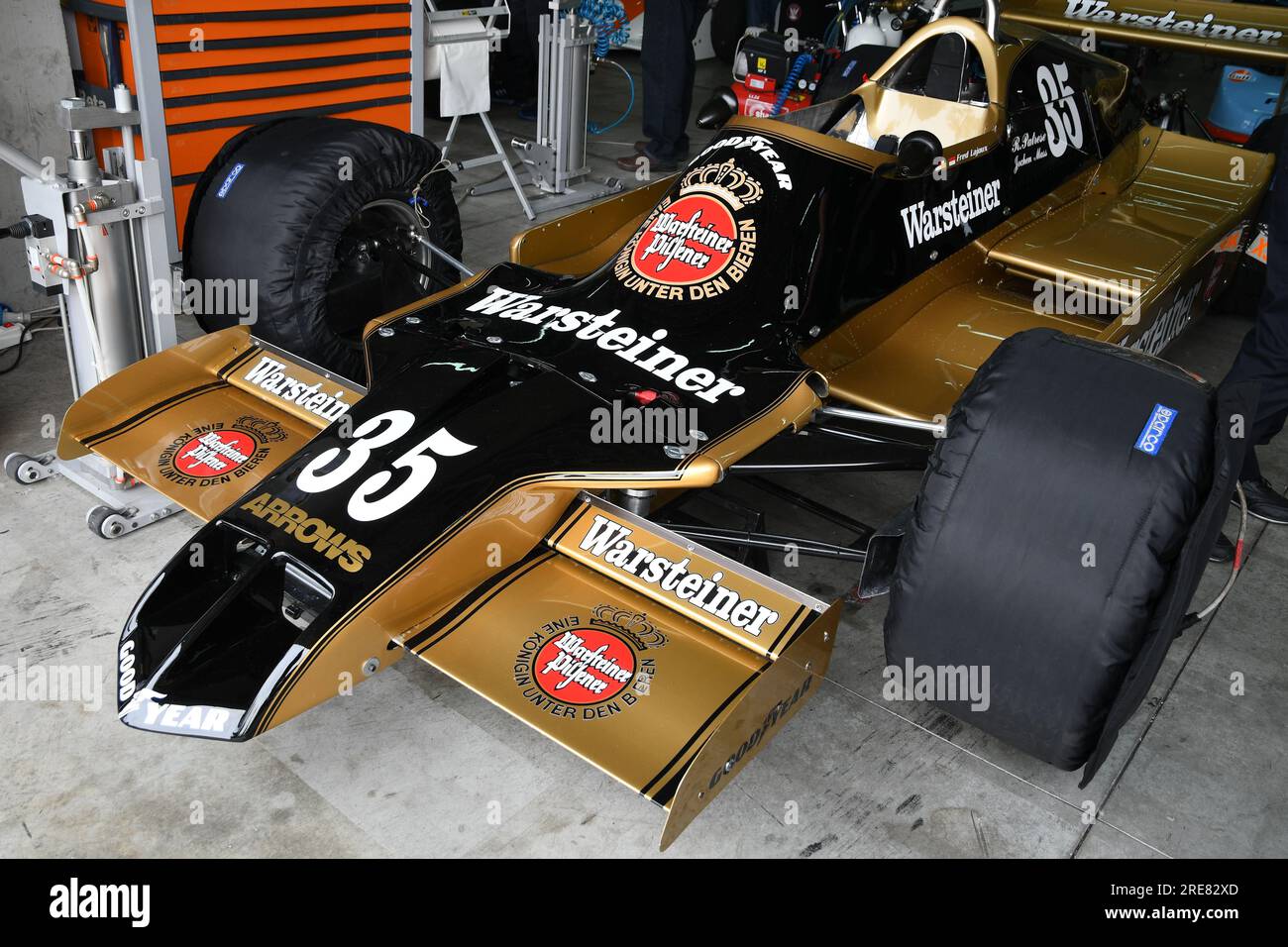 Imola, IT, May, 2017: Detail of Historic Arrows F1 Model A1B 1979 ex Riccardo Patrese during ...