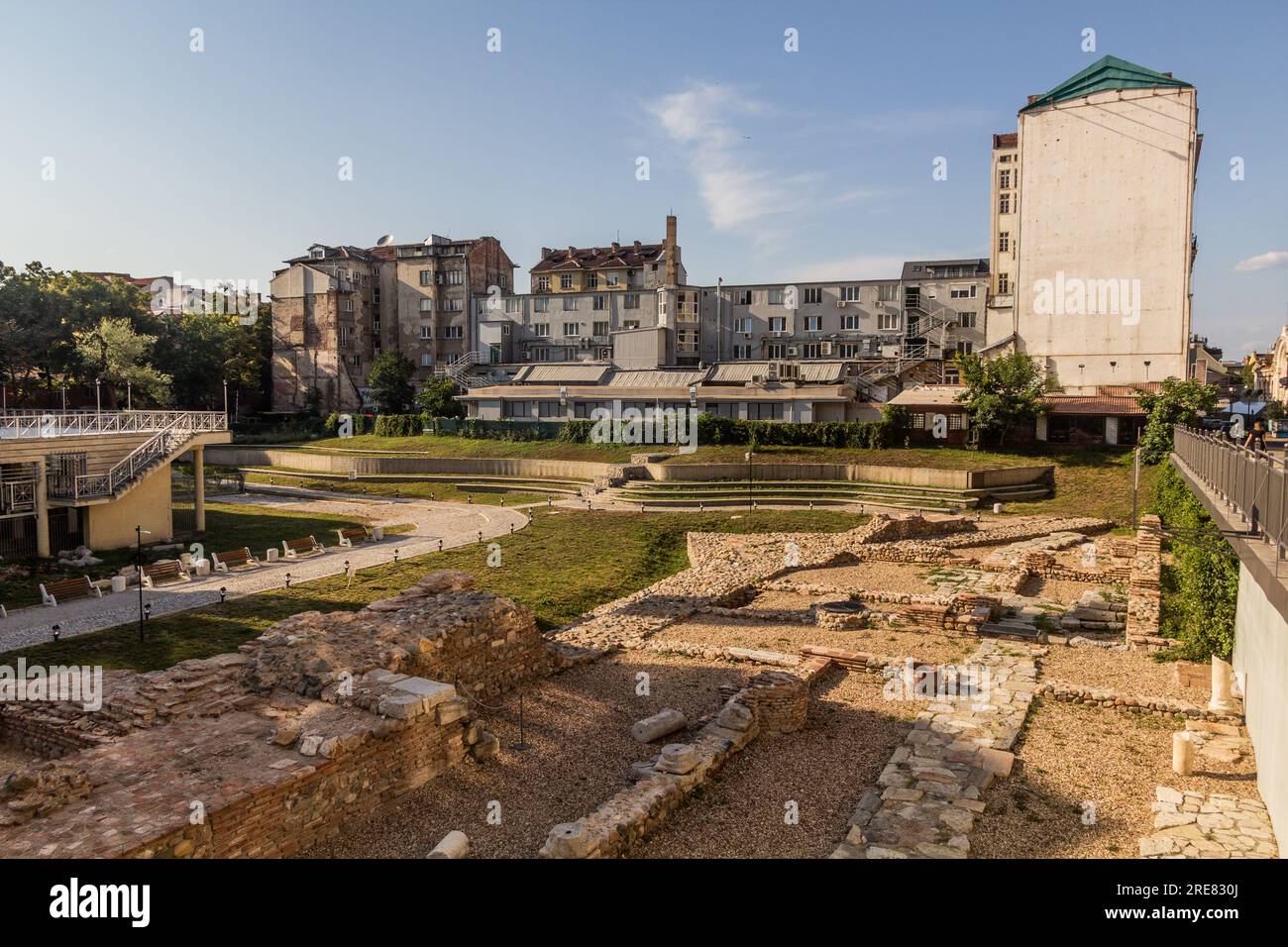 Excavations of ancient Serdica city in the center of Sofia, Bulgaria ...