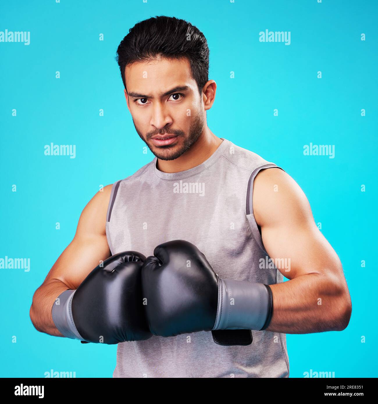 Serious asian male boxer hi-res stock photography and images - Alamy