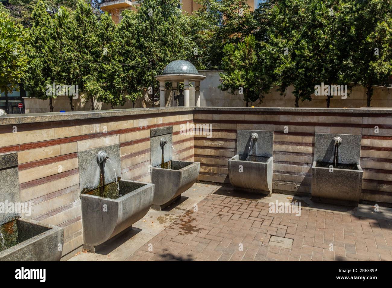 Public mineral water drinking fountains in Sofia, Bulgaria Stock Photo ...