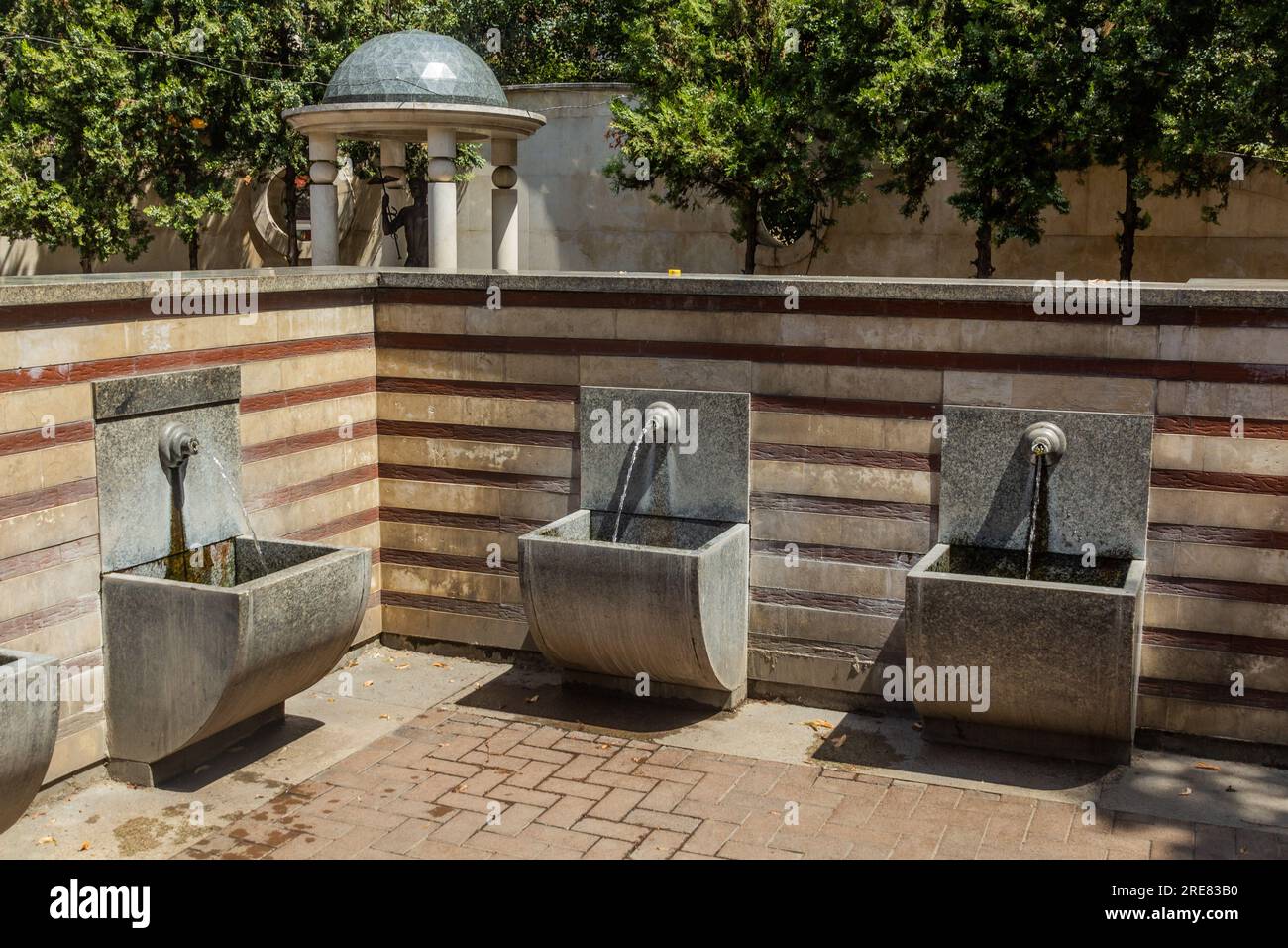 Public mineral water drinking fountains in Sofia, Bulgaria Stock Photo ...