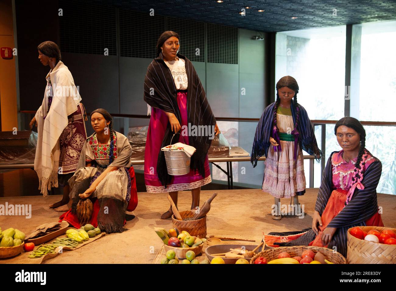 Life Size Display of Purépechas People - Museo Nacional de Antropología ...