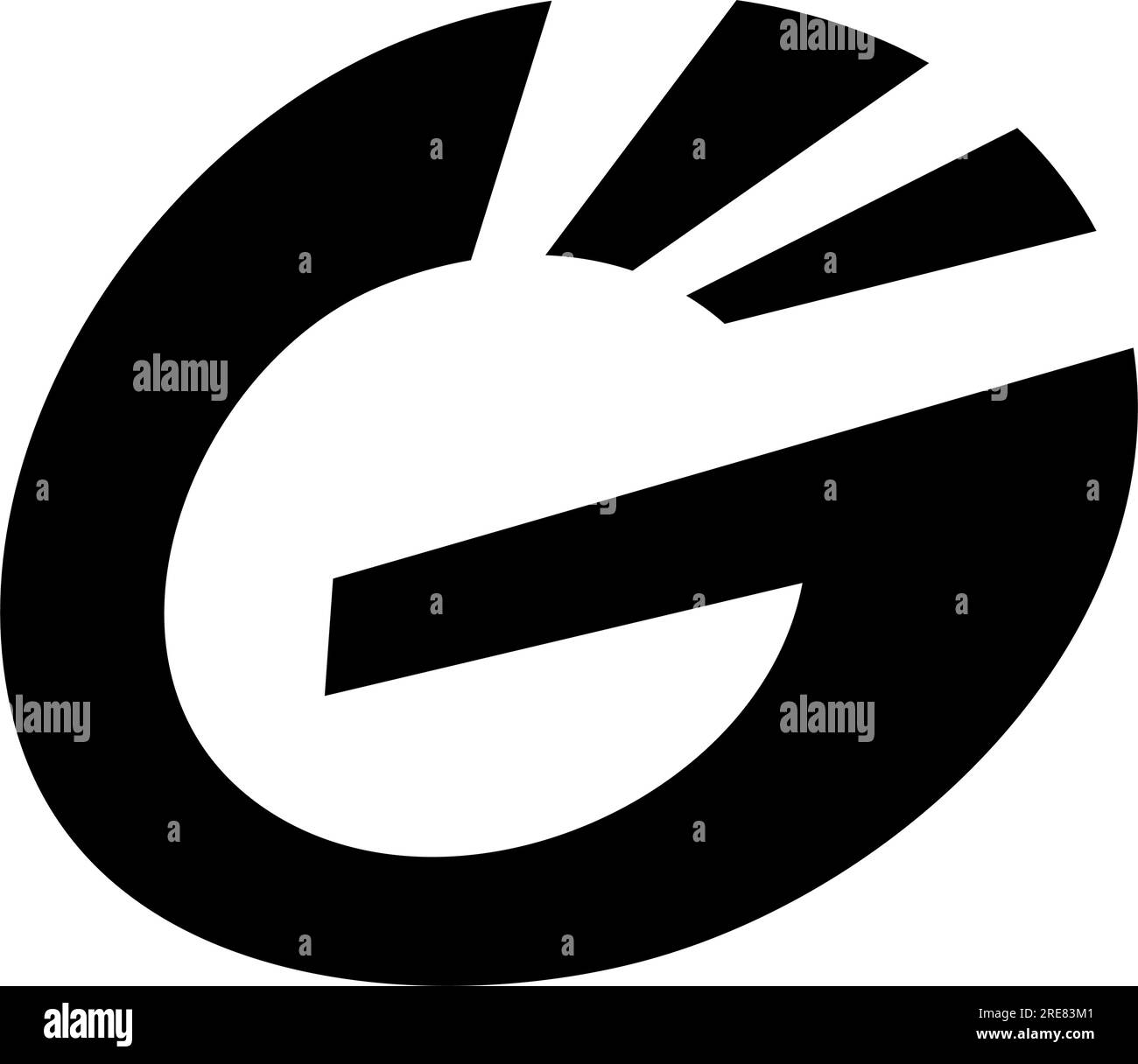 Black white striped oval Stock Vector Images - Alamy