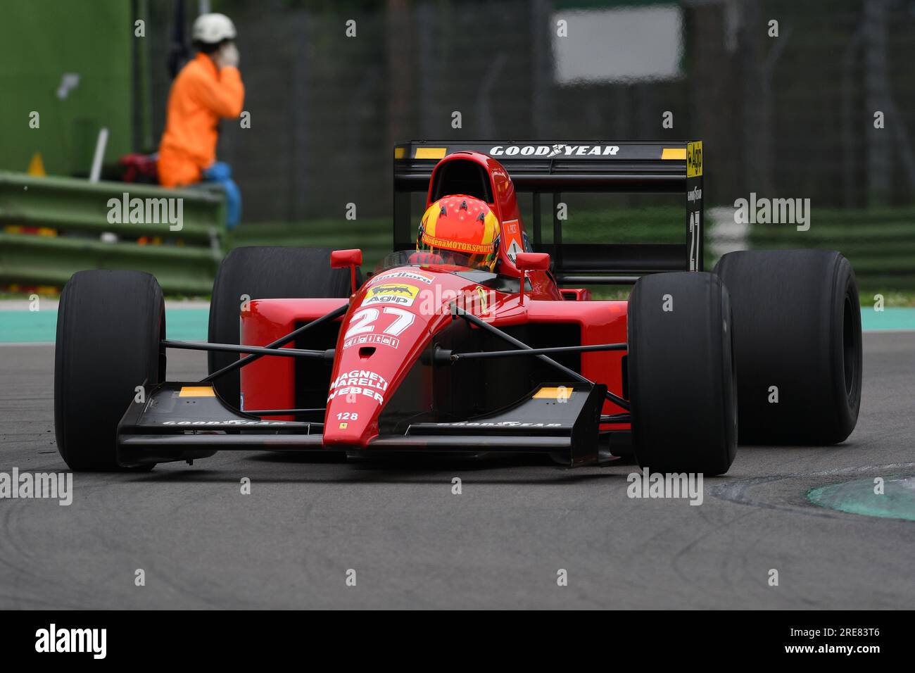 Imola, IT, May, 2017: Unknown run with Historic Ferrari 643 F1-91 1991 ...