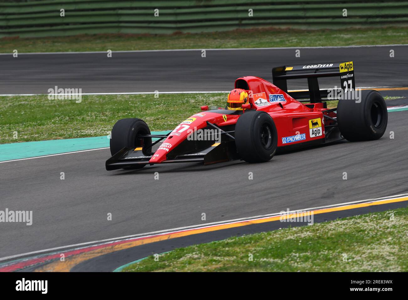 Imola, IT, May, 2017: Unknown run with Historic Ferrari 643 F1-91 1991 ...