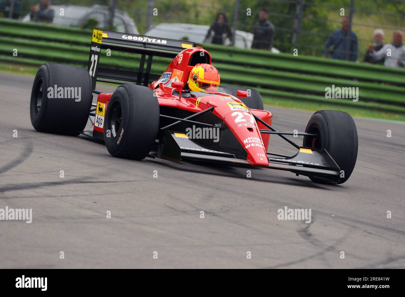 Imola, IT, May, 2017: Unknown run with Historic Ferrari 643 F1-91 1991 ...