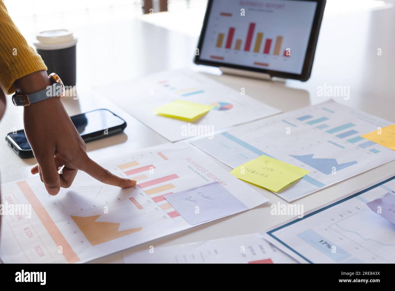 Businessman hands working documents hi-res stock photography and images ...