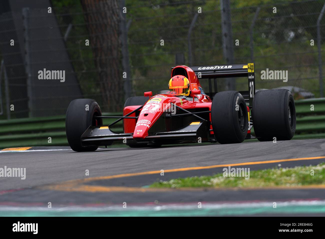 Imola, IT, May, 2017: Unknown run with Historic Ferrari 643 F1-91 1991 ...