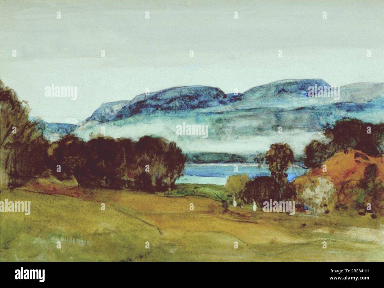 Menteith by David Young Cameron Stock Photo - Alamy