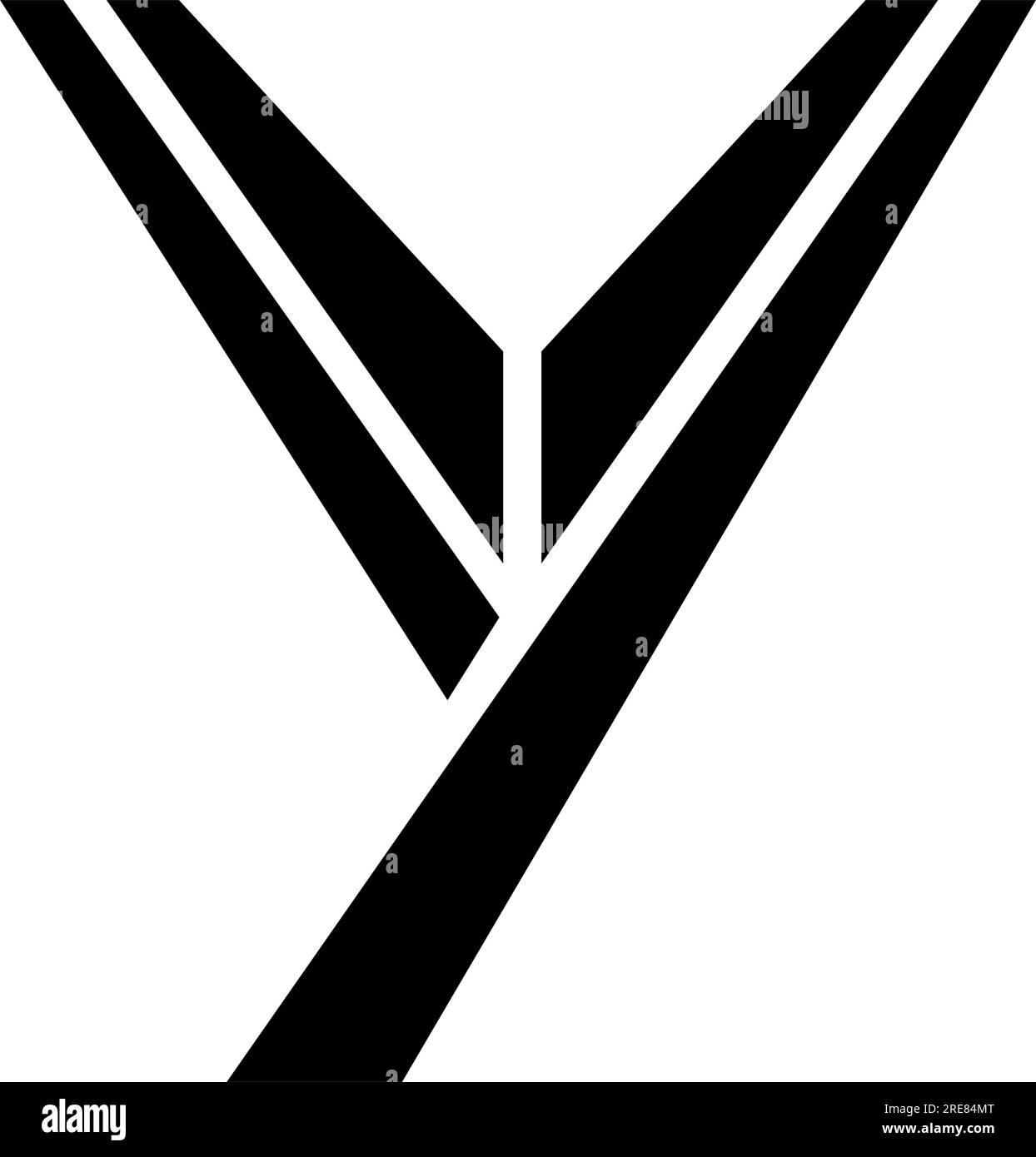 Uppercase letter vector vectors Black and White Stock Photos & Images ...