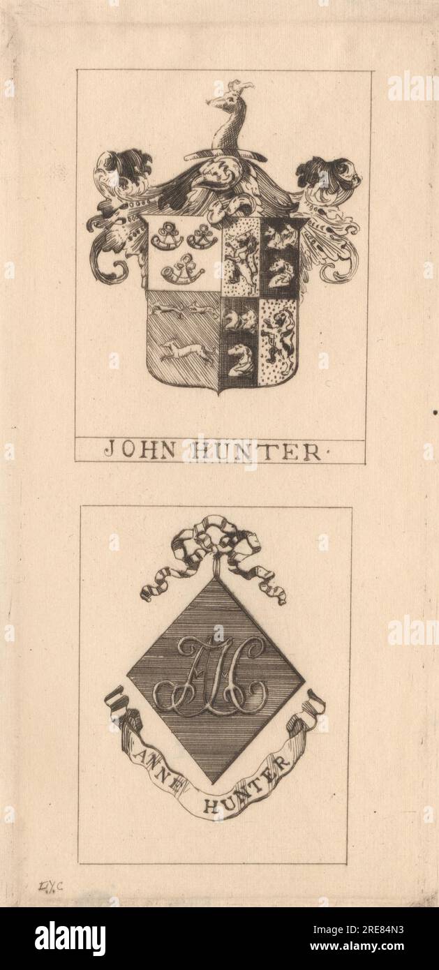 Mrs hunters book plate hi-res stock photography and images - Alamy