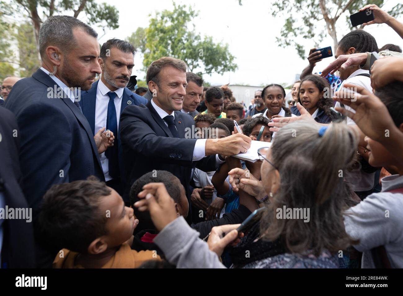 Noumea, New Caledonia. 26th July, 2023. French President Emmanuel ...