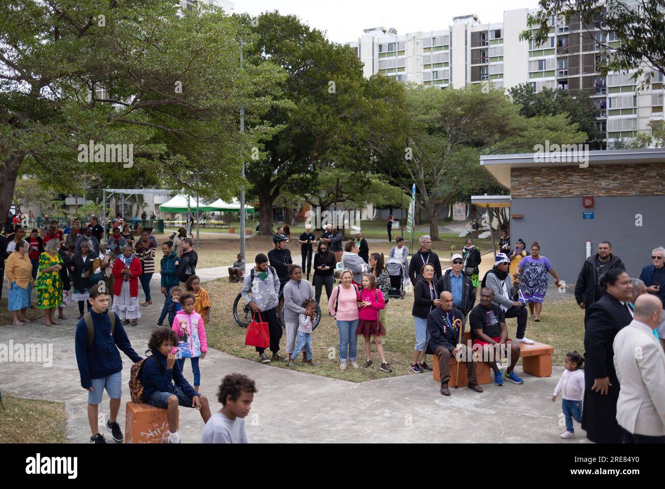 Noumea, New Caledonia. 26th July, 2023. People prior French President ...