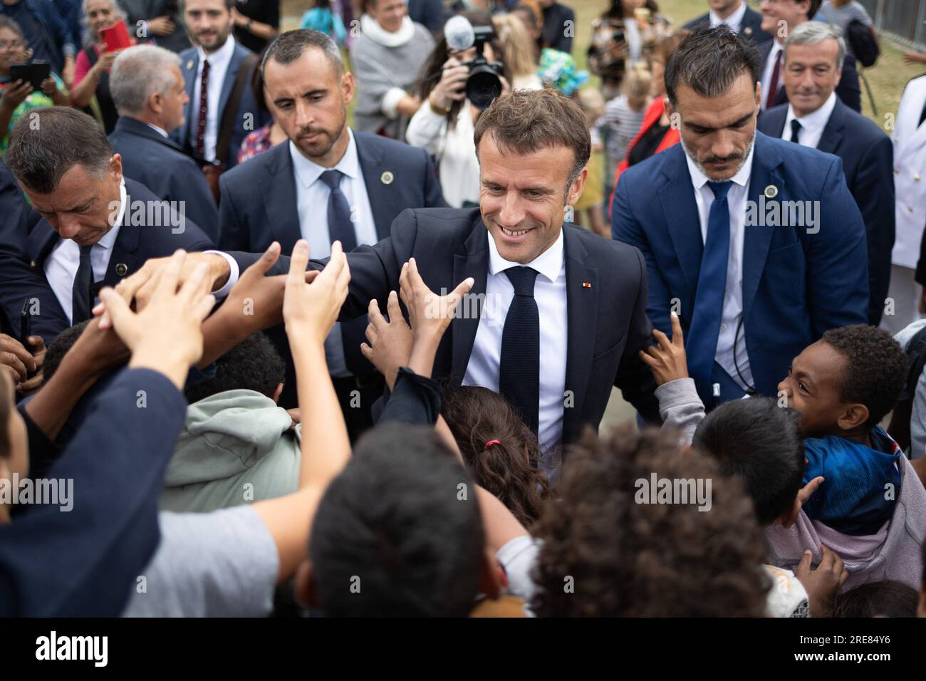 Noumea, New Caledonia. 26th July, 2023. French President Emmanuel ...