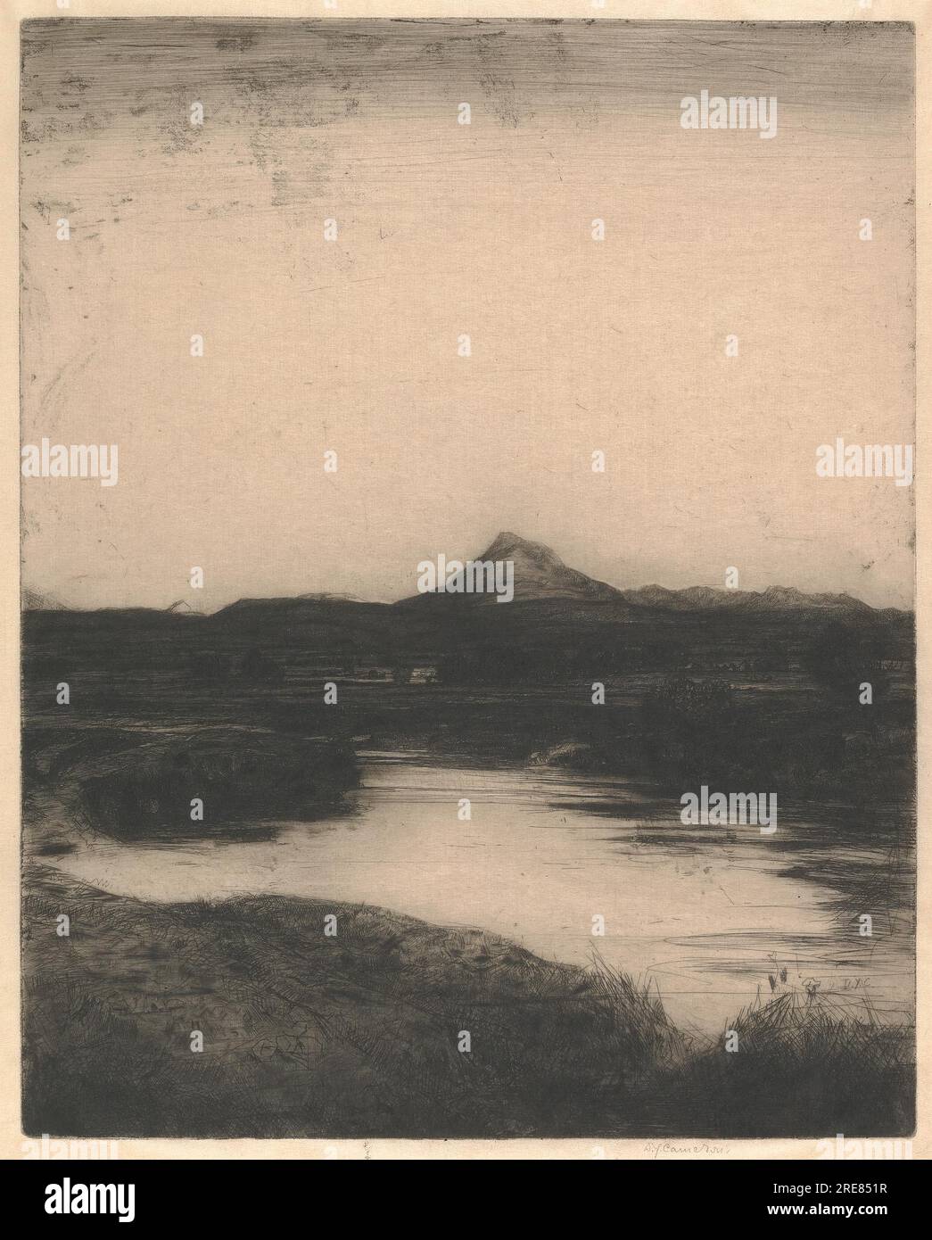 Ben Ledi 1911 by David Young Cameron Stock Photo - Alamy