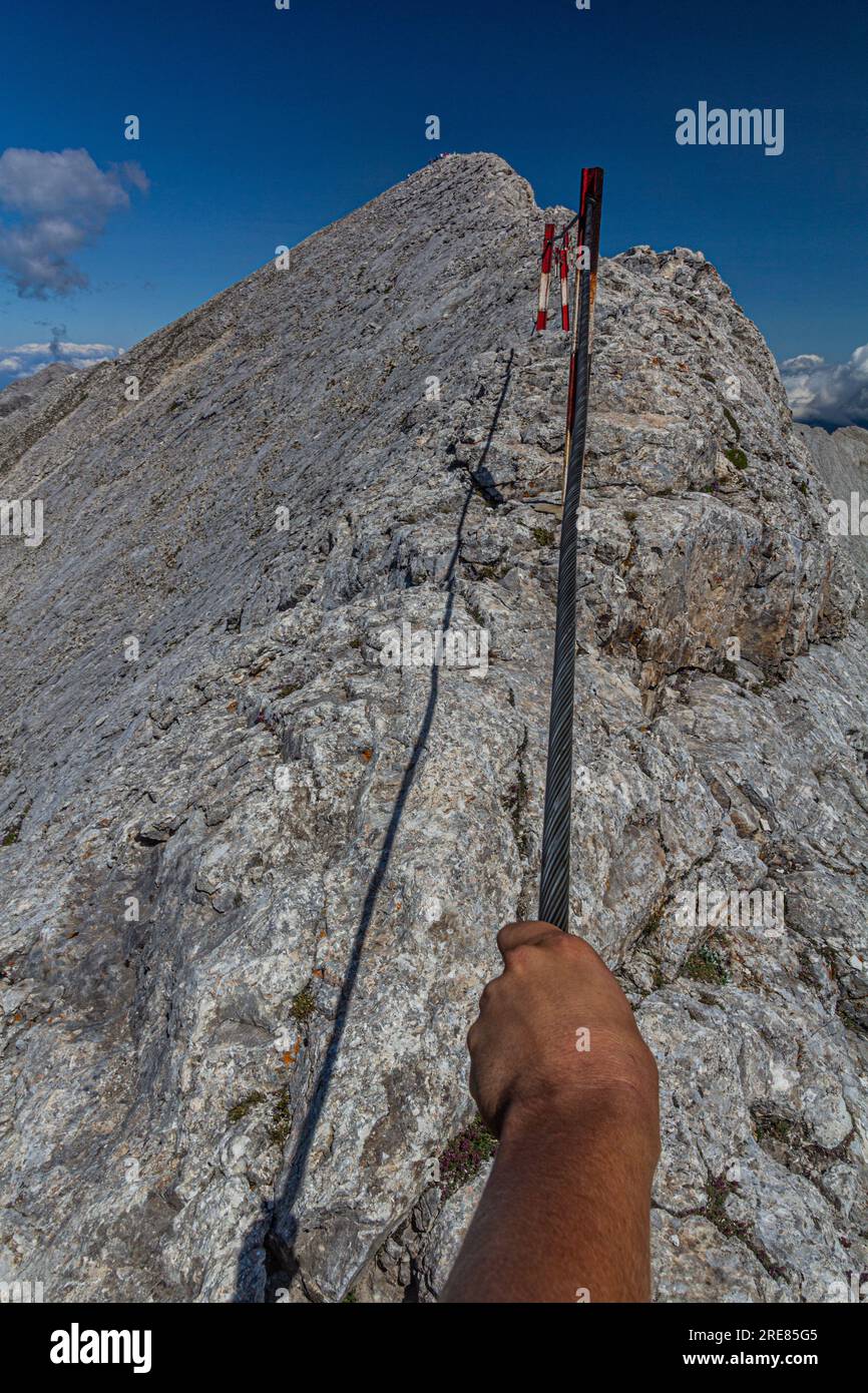 Climbing at sharp Koncheto ridge, Bulgaria Stock Photo - Alamy
