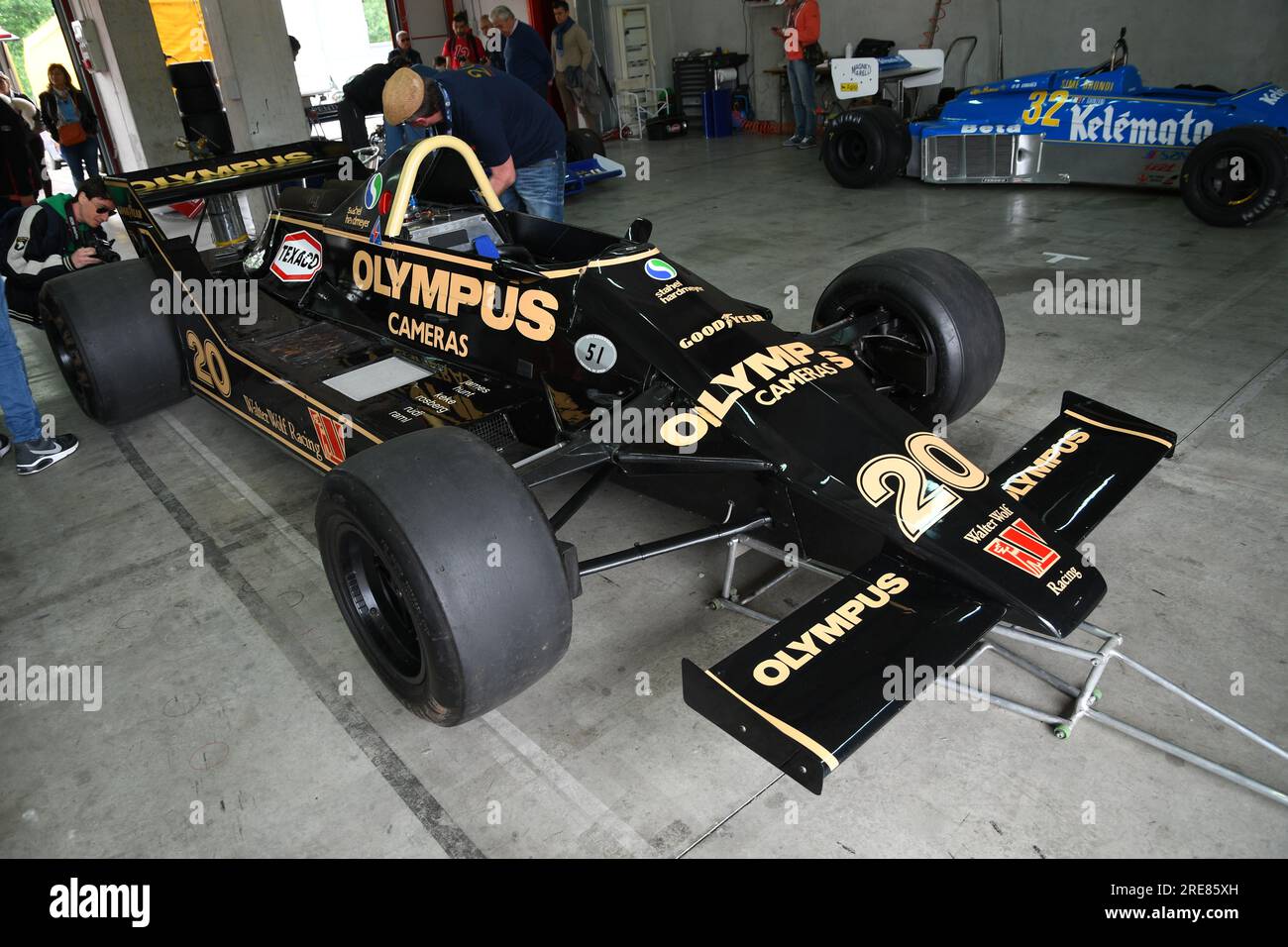 Imola, IT, May, 2017: Unknown run with Historic 1979 Wolf F1 Model WR8 ex James Hunt during ...
