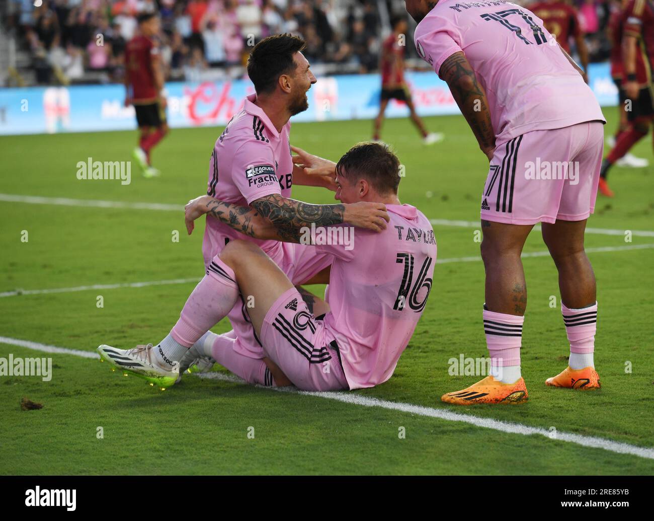Fort Lauderdale FL, USA. 25th July, 2023. Lionel Messi of Inter Miami ...