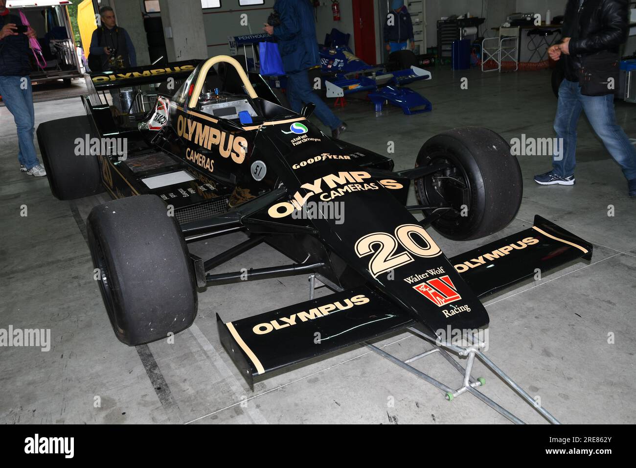 Imola, IT, May, 2017: Unknown run with Historic 1979 Wolf F1 Model WR8 ...