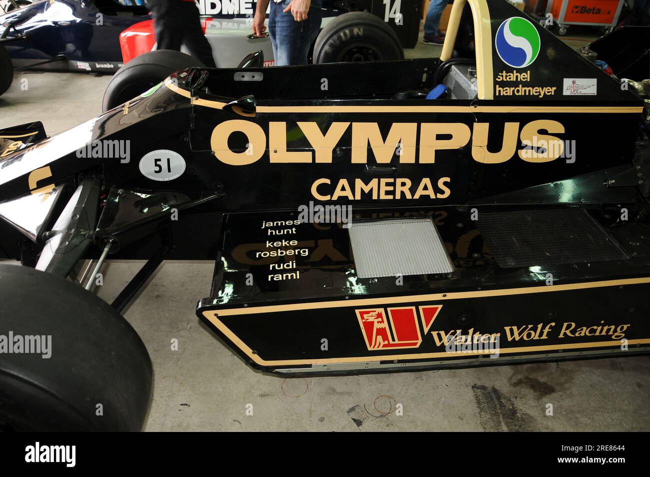 Imola, IT, May, 2017: Unknown run with Historic 1979 Wolf F1 Model WR8 ...